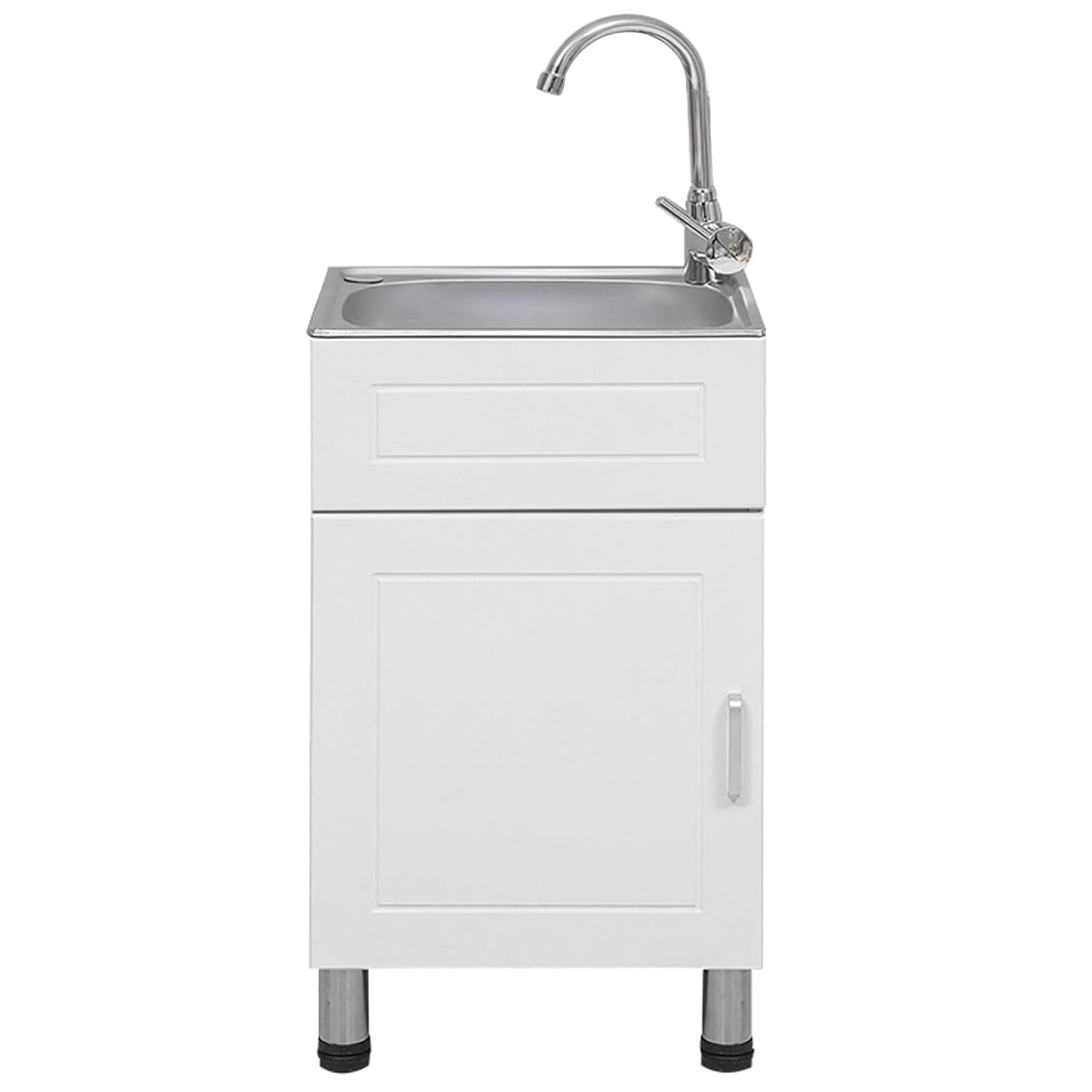 Freestanding Utility Sink Kitchen Sink Cabinet Integrated 304 Stainless ...