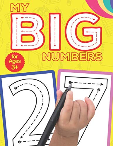 My Big Numbers: Large Print Book With Big Numbers Tracing and Shapes ...