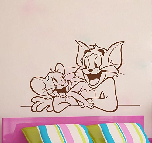 Sticker Studio Tom and jery Wall Sticker (PVC Vinyl,Size -60 cm x 38 cm ...