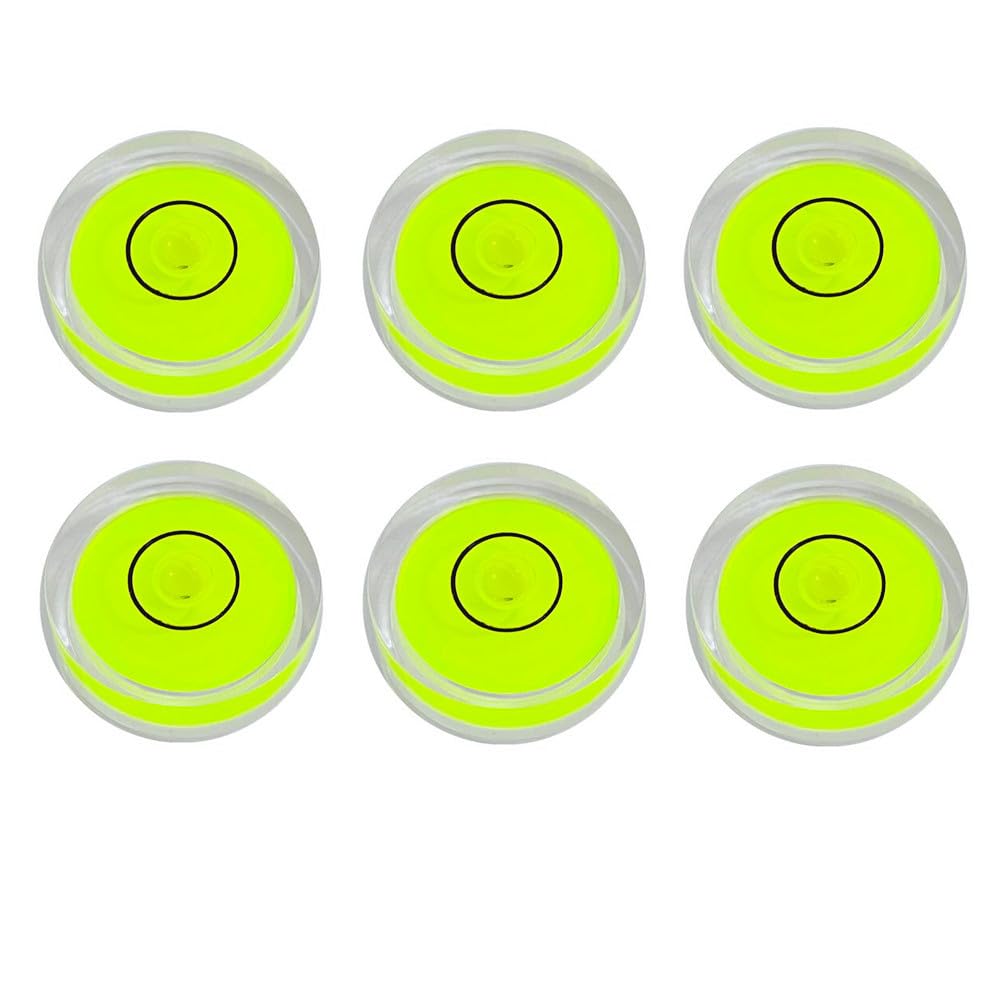 6pcs Small Bubble Spirit Levels 25x10mm Degree Mark Mini Round | Desertcart INDIA