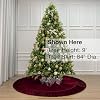 Amazon.com: Starry Dynamo Ruffled Velvet Christmas Tree Skirt with Foam ...