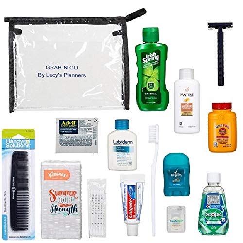 Men's Ultimate Travel Toiletries Bag, Shampoo, Conditioner, - Want It All