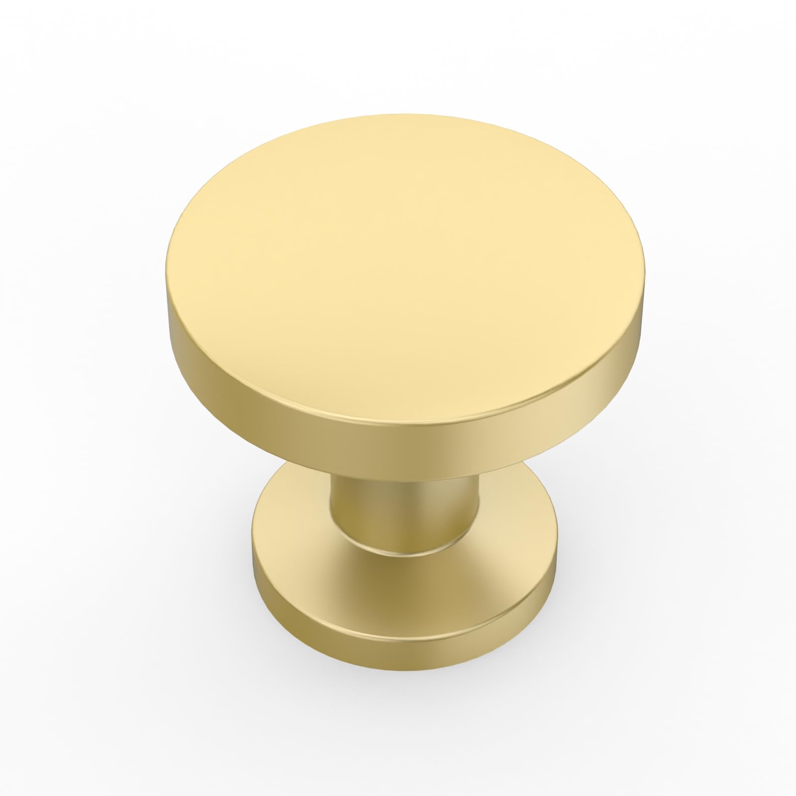 Amerdeco 10 Pack Brushed Gold Cabinet Knobs Single Hole Cabinet Pulls ...