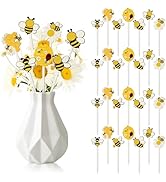 Amazon.com: TICIAGA Bee Double-Sided Wooden Picks - 14PCS Cute Honeybee ...