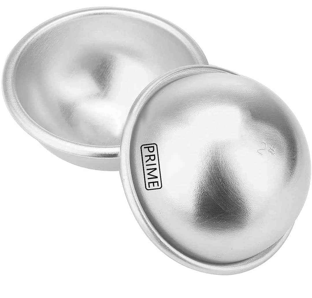Prime Bakers and Moulders Aluminium Sphere Baking Half Round Cake Molds ...