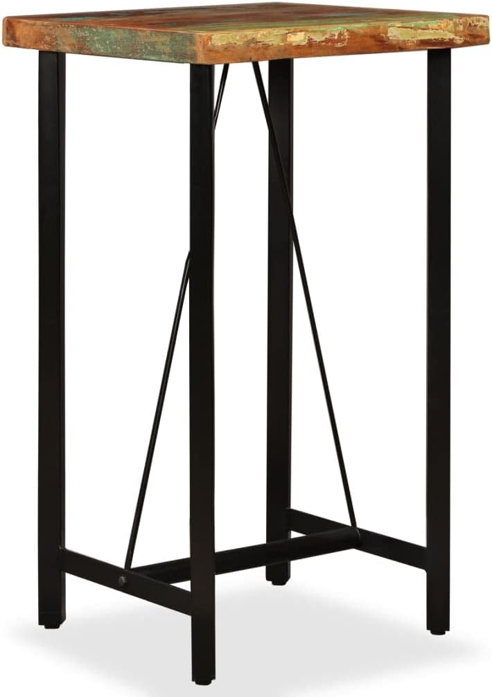 Amazon.com: Natulvd Industrial Tall Bar Dining Table, 24x24 Inch Wood ...