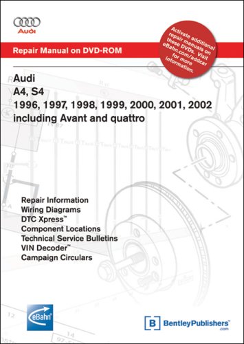 Amazon.com: Audi A4, S4 1996, 1997, 1998, 1999, 2000, 2001, 2002 ...