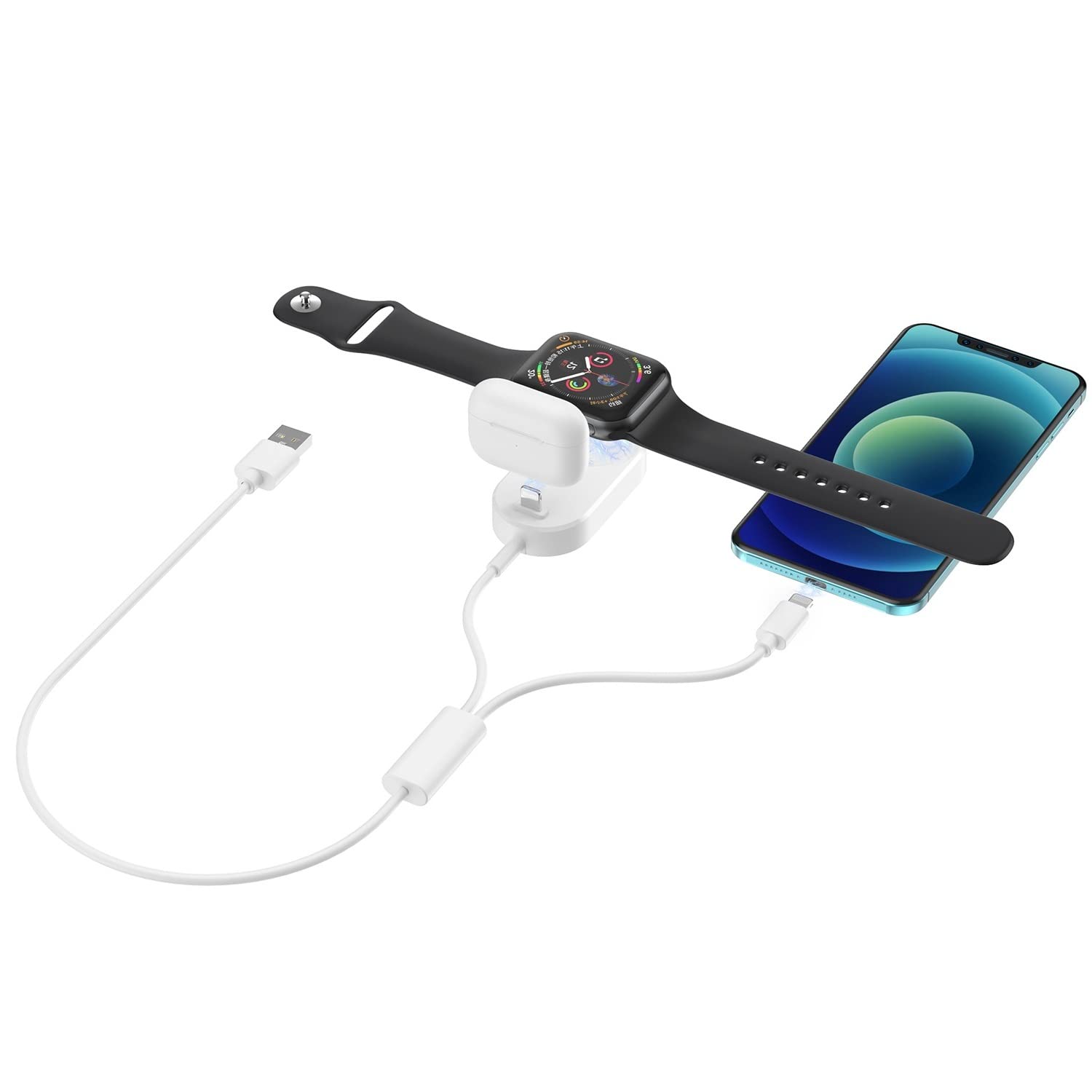 Amazon.com: Watch Charger Cable 3 in 1 Portable Smart Charging Cable ...