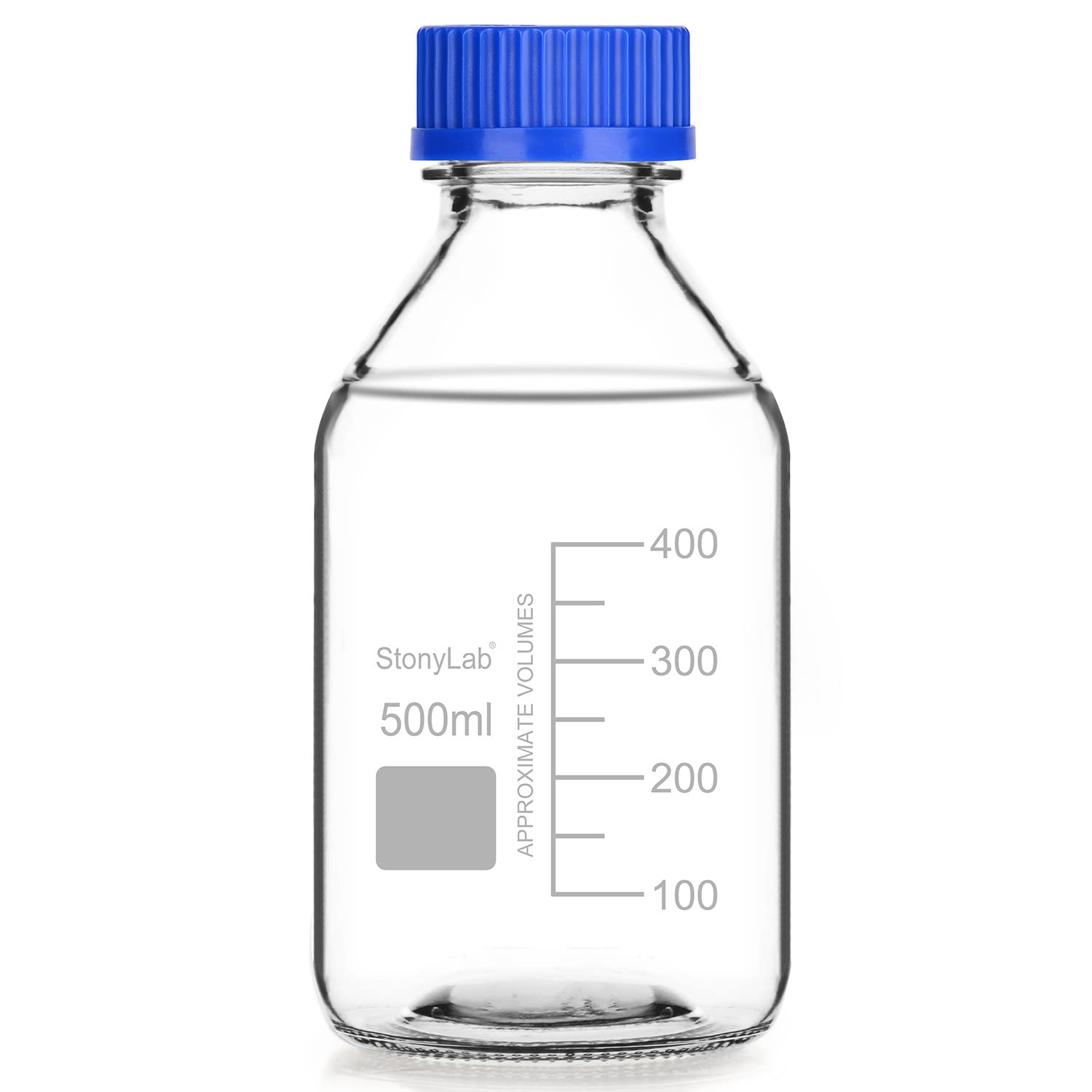Stonylabgraduated Storage Bottles With Gl45 Screw Cap 500 Ml Glass ...