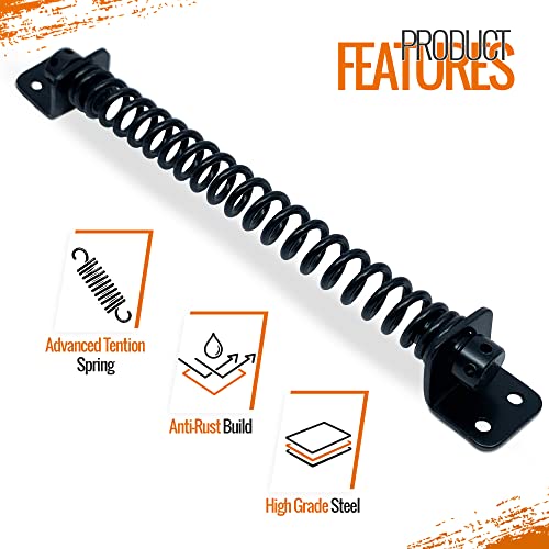 Gate Spring Closer for Wooden Gate Automatic Door Closer with Black ...