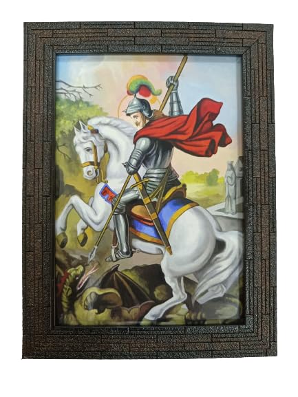 Catholic Frames Saint George St George and The Dragon 7 * 5 inch ...