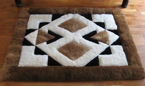 Amazon.com: SoftRugs Modern Aztec Design Alpaca Area Rug: Handmade Rugs ...