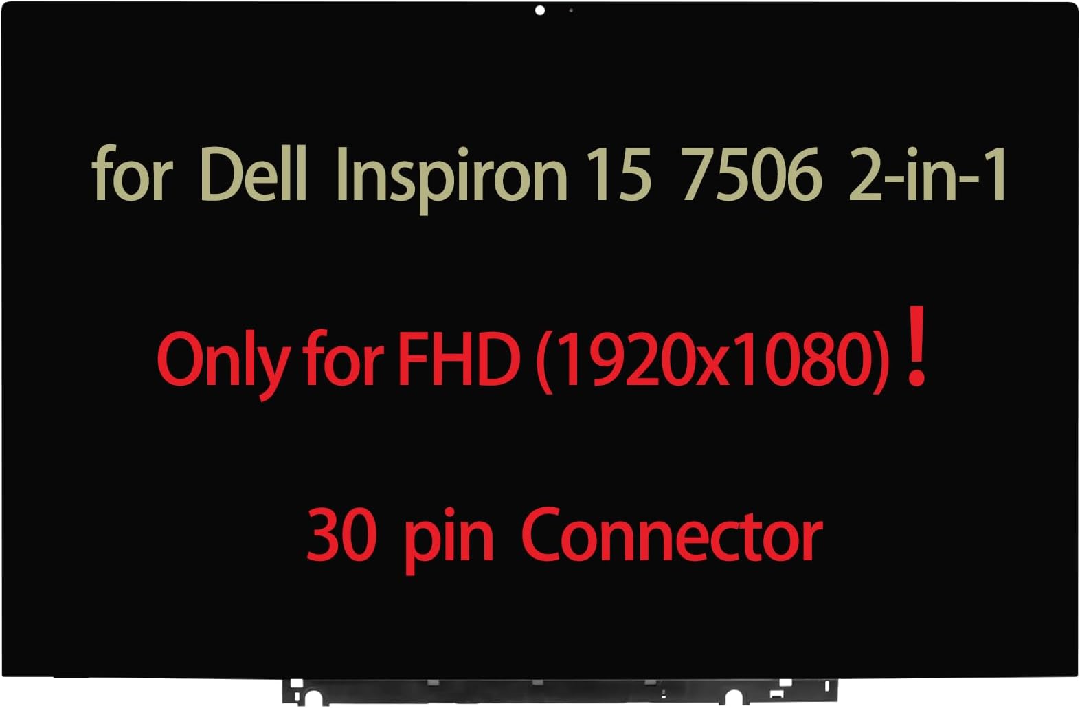 Amazon.com: TFTcenter screen replacement for Dell Inspiron 15 7506 P97F ...