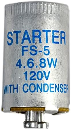 Amazon.com: OCS Parts Lamp Starter FS-5 for 4W, 6W, 8W Fluorescent ...