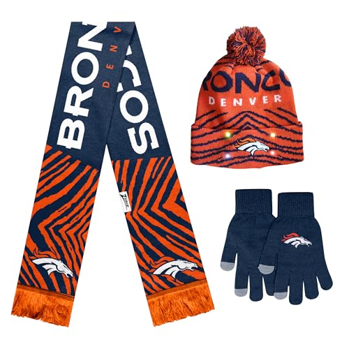 Snapklik.com : FOCO X Zubaz NFL Collab 3 Pack Glove Scarf & Hat Outdoor ...