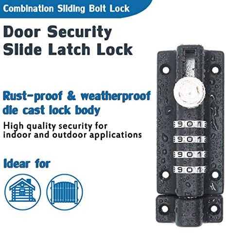 Snapklik.com : Combination Door Security Slide Latch Lock,VRESOURCING ...
