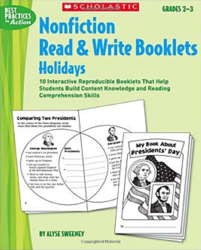 Nonfiction Read & Write Booklets: Holidays: 10 Interactive Reproducible ...