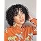 Amazon.com : Sakula human hair Wig with Bangs for black woman Glueless Wig Ombre Short Curly Bob ...