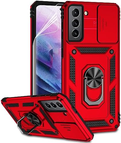 Amazon.com: for Samsung Galaxy S21 Plus Case with Camera Lens Cover HD Screen Protector ...