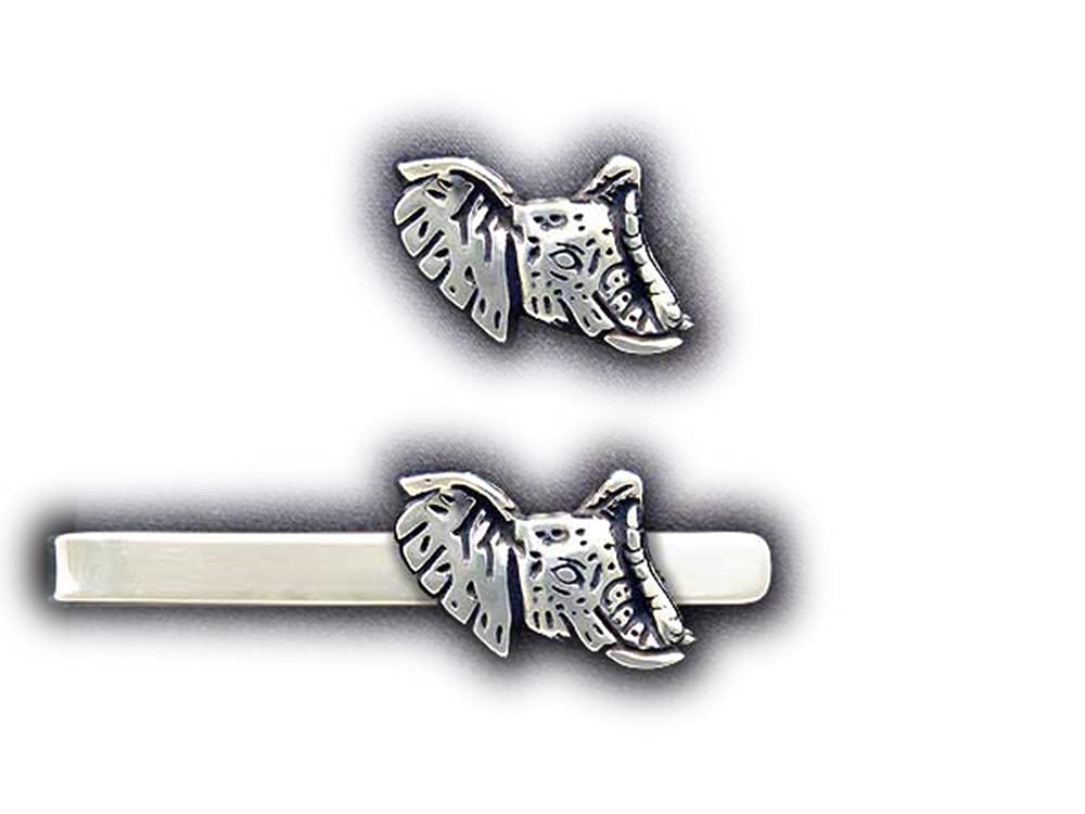 Amazon.com: Elephant Tie Tack or Elephant Tie Bar in Solid Sterling ...