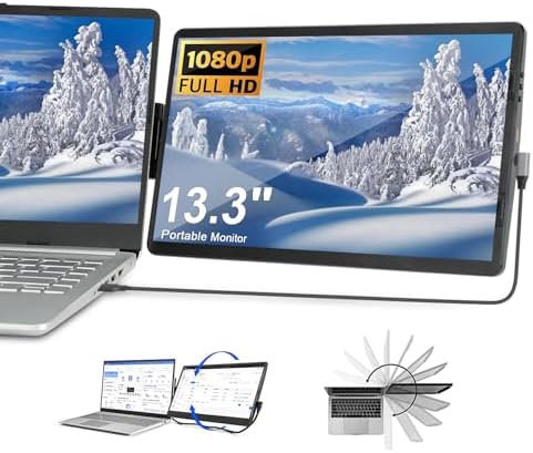 Amazon.com: 13.3inch Laptop Screen Extender - 360° Rotatable Attachable ...