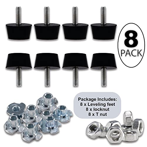Snapklik.com : M6 Thread Furniture Feet Levelers, 8 PCS Adjustable ...