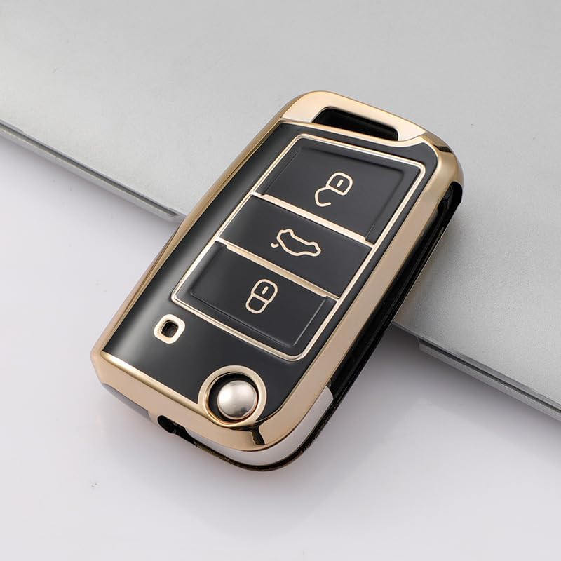 Misuyue TPU VW Car Key Fob Covers, Volkswagen Key Cover for VW Golf 7 ...