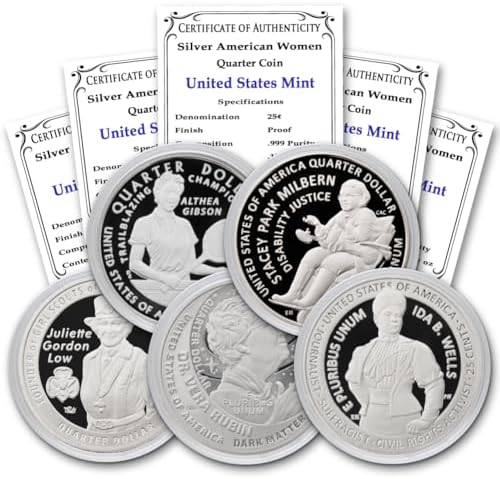 2025 S Set of (5) Limited Edition American Women Silver Proof Quarter ...