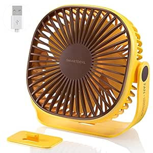 SmartDevil Small USB Desk Fan, 3 Speeds Portable Personal Desktop Table ...