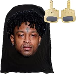 Amazon.com: Hanicamola Rapper Realistic Face Mask Mesh Full Face ...