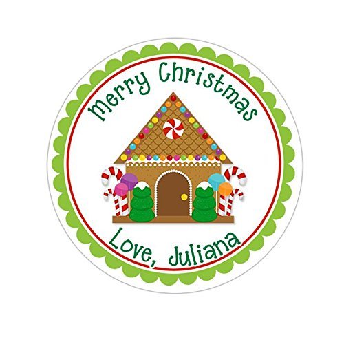 Amazon.com: Personalized Customized Holiday Christmas Gift Stickers ...