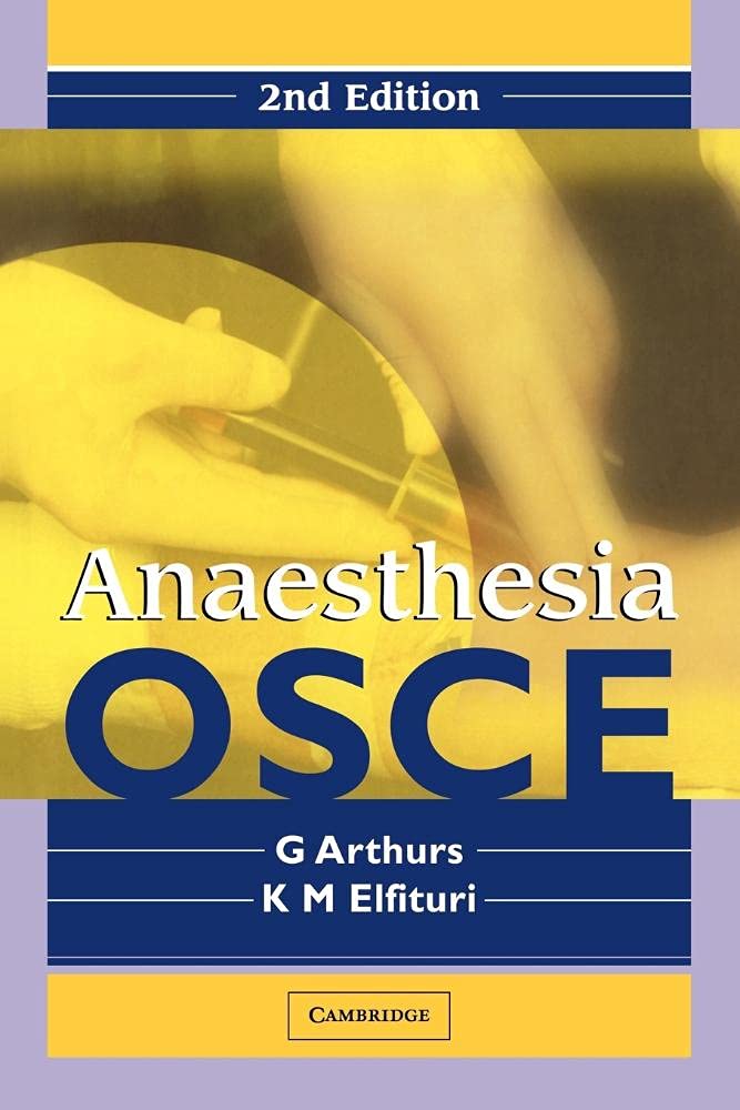 Anaesthesia OSCE: 9780521681827: Medicine & Health Science Books ...