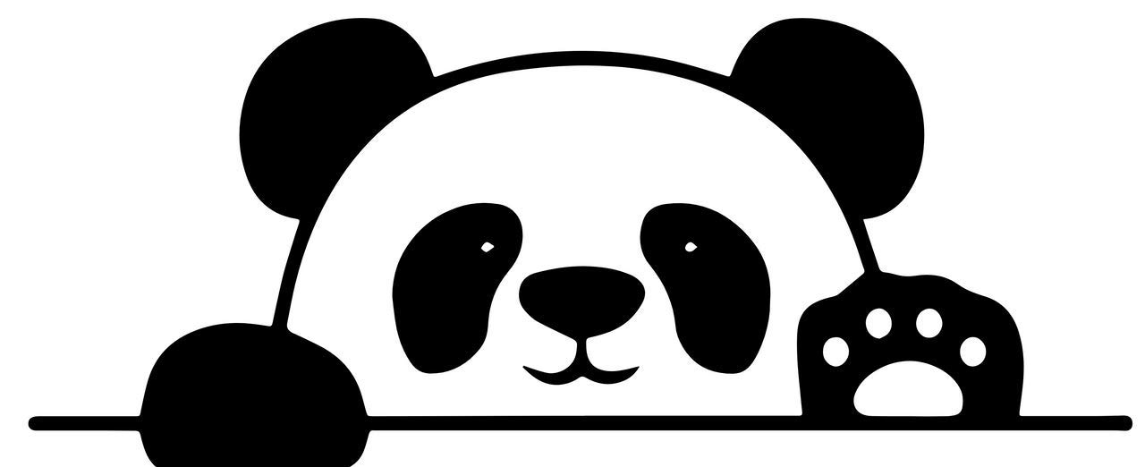 Amazon.com - 2 Pack - Cute Little Panda Bear Waving - Decal Vinyl ...