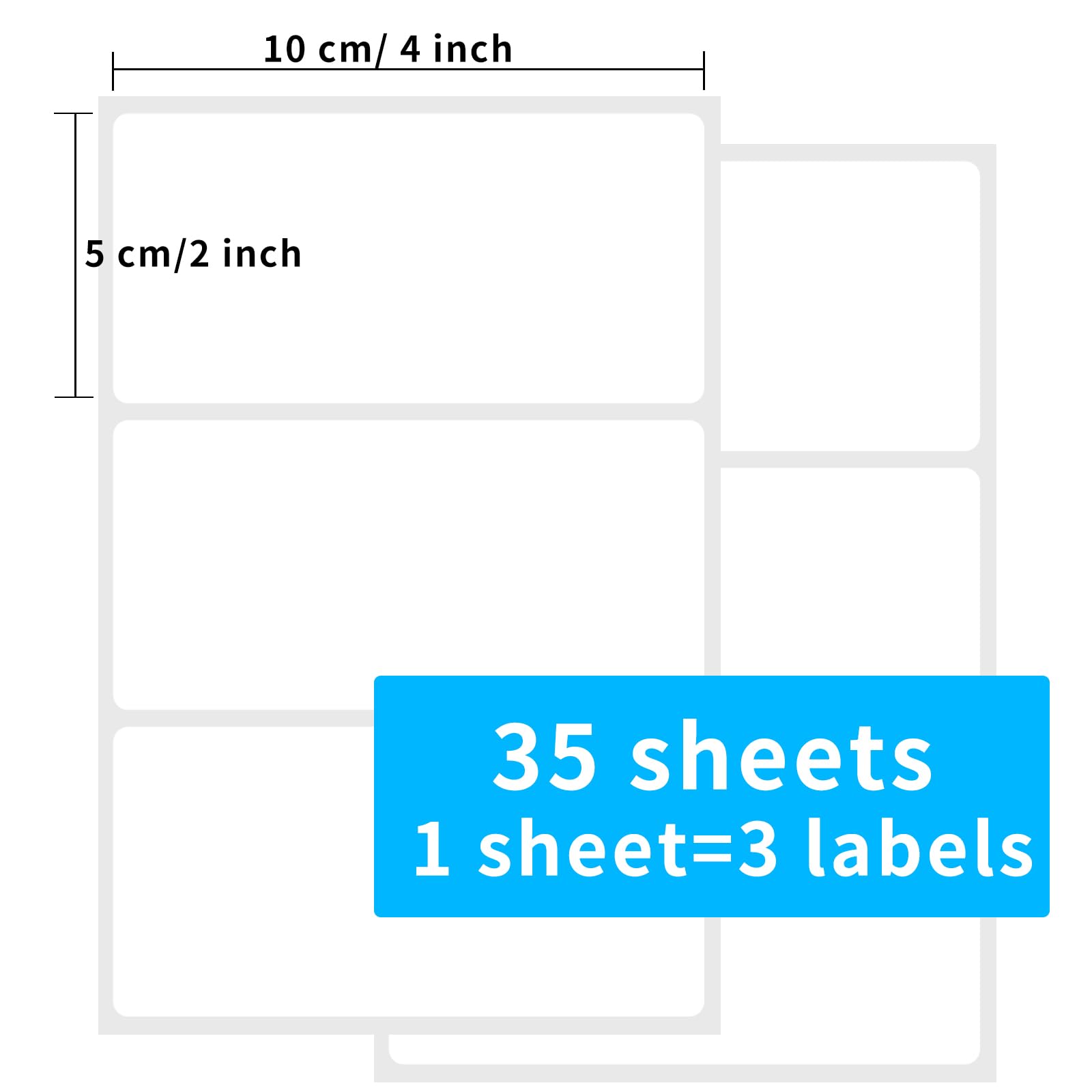 Snapklik.com : Yeachlaing 24 Inch Removable Blank Freezer Labels,Inkjet ...