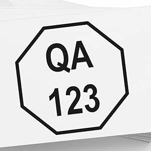 Amazon.com: Professional Octagon Assurance Stamp with Wood Handle ...