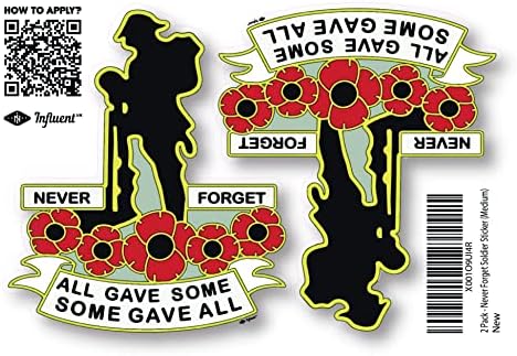 Lest we Forget Poppy Flower, Remembrance Day Sticker, Poppy Flower ...