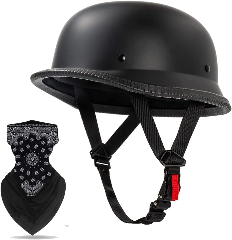 Labzaa Halb offener Motorradhelm Halbschalenhelm mit ECE, Vintage Open ...