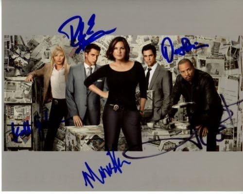 LAW & ORDER SVU signed CAST photo MARISKA HARGITAY ICE T DANNY PINO ...