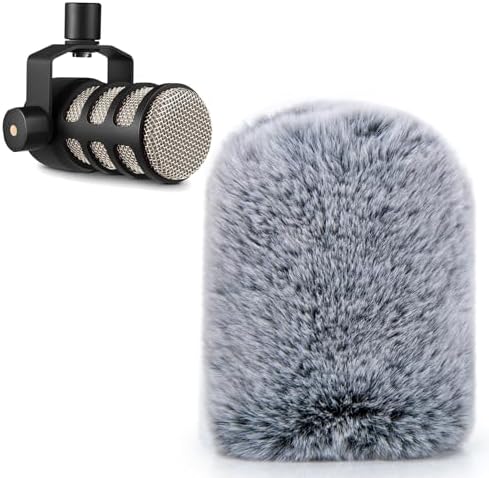 Amazon.com: Rode PodMic Pop Filter, Furry Microphone Cover Wind and ...