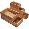 Amazon.com: Lipper International 88005 Bamboo Wood Drawer Organizer ...
