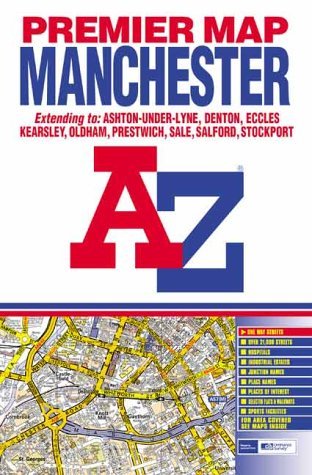 Premier Map of Manchester (A-Z Street Maps & Atlases S.): Amazon.co.uk ...