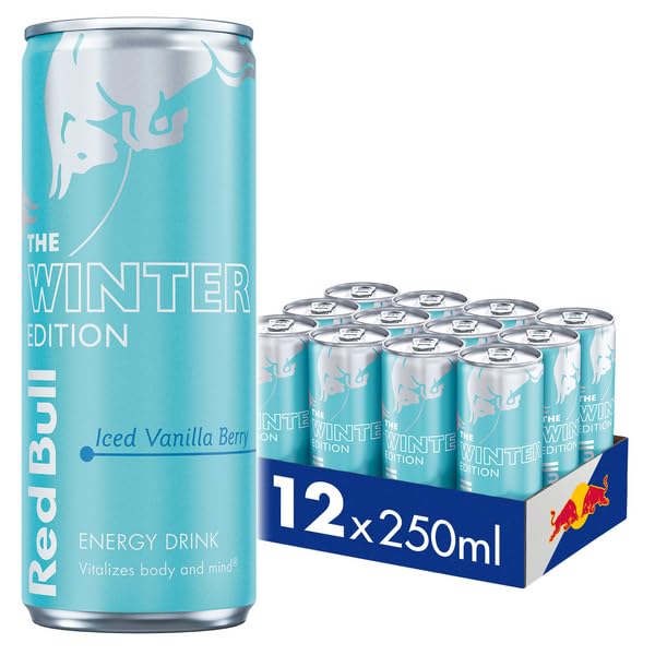 Red Bull Winter Iced Vanilla Berry Edition, 12 x250 ml : Amazon.co.uk ...