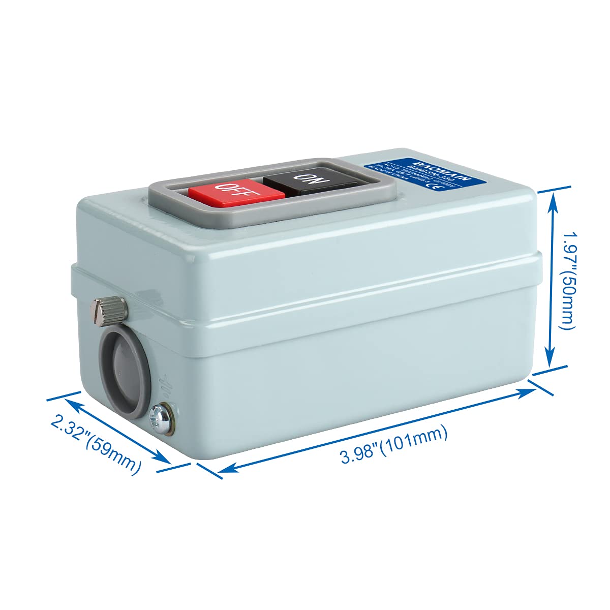 Snapklik.com : Baomain Self-Locking Push Button Switch 3-Phase 30A 3 ...