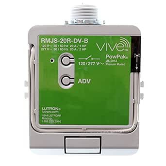 Lutron RMJS-20R-DV-B The PowPak 20 A Relay Receptacle Control Module : Amazon.in: Home Improvement