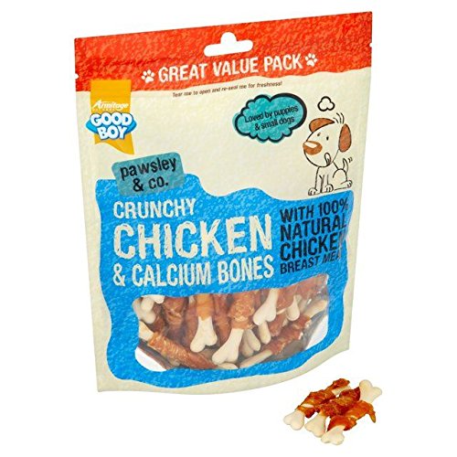 Good Boy Crunchy Chicken & Calcium Bones 350g (PACK OF 2) : Amazon.co ...