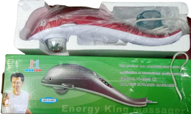 Infrared Dolphin Handheld Massager Electric Massage Machine for Men and ...