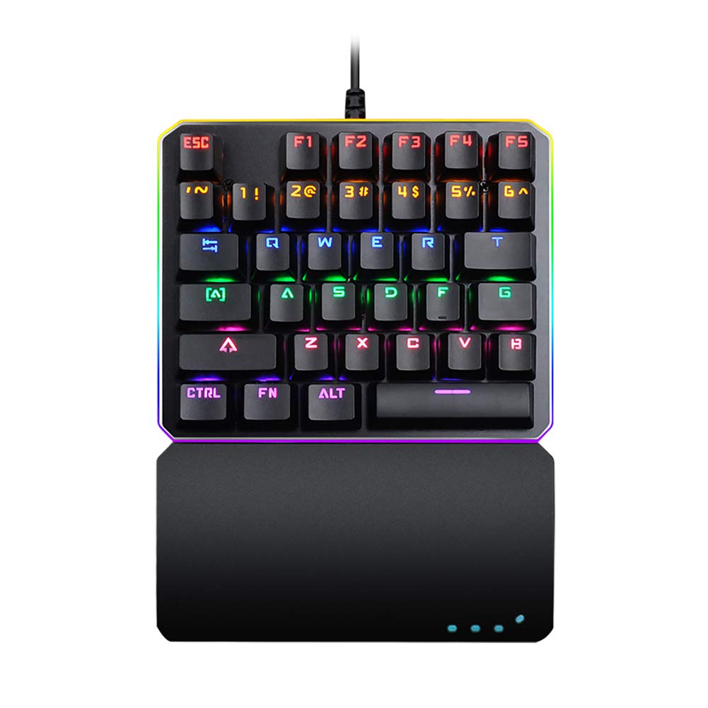 Buy QLPP One-Handed Mechanical Gaming Keyboard, Half Keyboard,with 4 ...