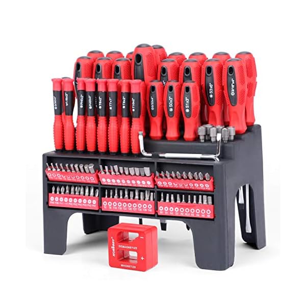 Hart Tool Set 145-Piece Magnetic Screwdriver Set With Rack - Precision ...