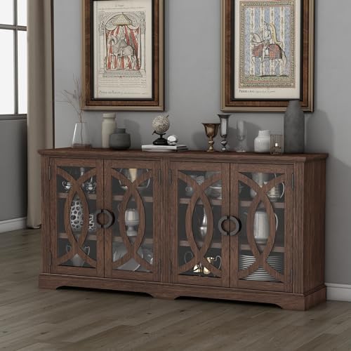 Amazon.com - wanan 69" Sideboard Buffet, Farmhouse Buffet Cabinet with ...