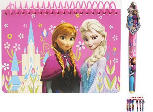 Amazon.com: Disney Frozen Elsa and Anna Pink Spiral Autograph Book and ...